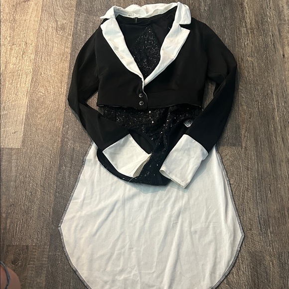 Weissman | Costumes | Weissman Black And White Tuxedo Style Dance ...